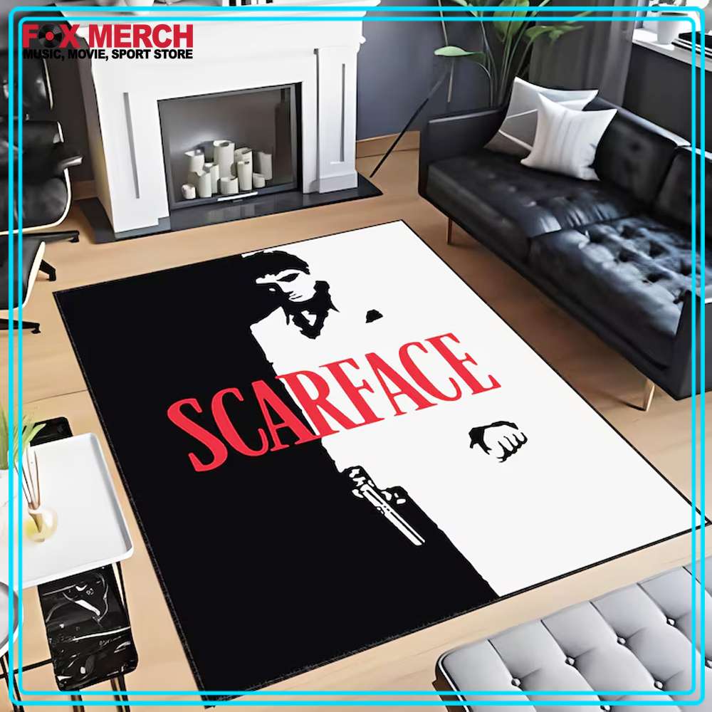 Scarface Movie Rectangular Area Rugs For Living Room