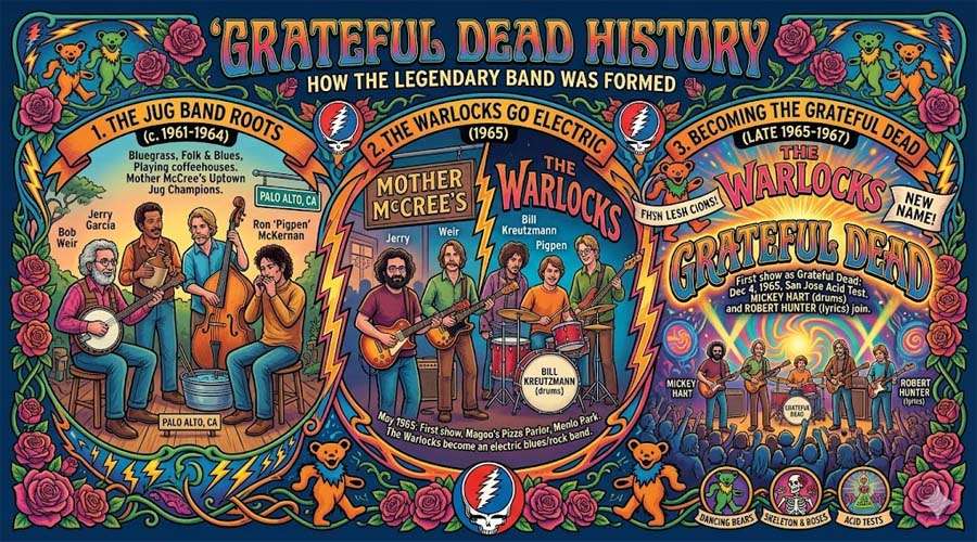 Grateful Dead History: How the Legendary Band Was Formed